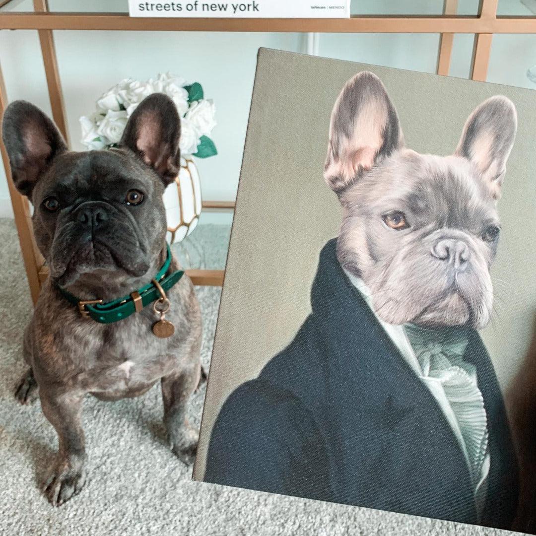 Custom Pet The Ambassador Portrait Style Oil Painting Portrait ...
